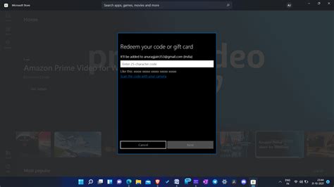 How To Redeem Codes Or Gift Cards In Microsoft Windows 11