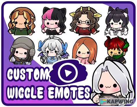 Custom Wiggle Emotes Etsy
