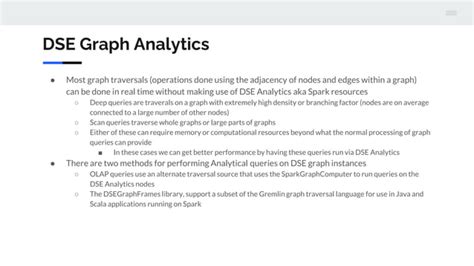 Cassandra Lunch 95 Spark Graph Operations With DSEGraphFrames Scala