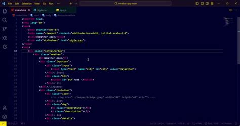 Rohit Kumar On Linkedin Weather App Use Of Html Css Javascript