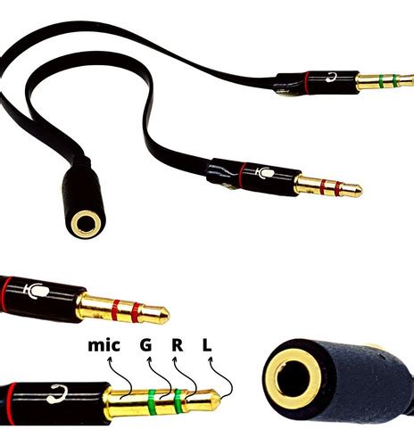 Cabo Adaptador Headset Para Fone P Macho Para P F Mea Parcelamento Sem Juros