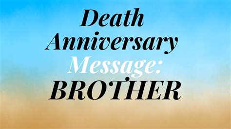Words For Loss Of My Brother