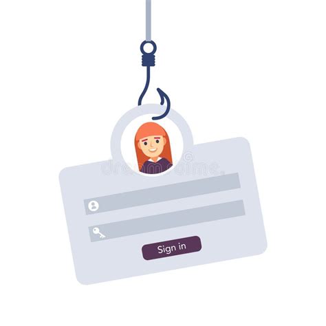 Phishing Hook And Login Form Phishing Login Credentials Concept Stock