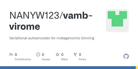 Github Nanyw123vamb Virome Variational Autoencoder For Metagenomic Binning