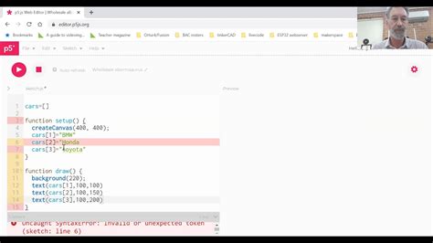 P5js Video 8 Arrays Youtube