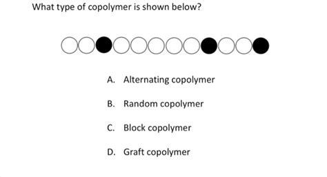 Solved What Type Of Copolymer Is Shown Below A Alternating