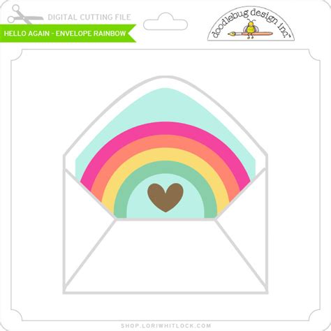Db Hello Again Envelope Rainbow Lori Whitlock