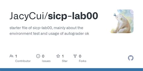GitHub JacyCui Sicp Lab00 Starter File Of Sicp Lab00 Mainly About