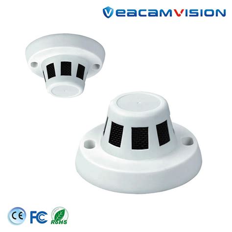 Analog Covert Camera Cctv Camera Ahd Tvi Cvi Cvbs Output 4 In 1 5mp Smoke Detector Mini Camera
