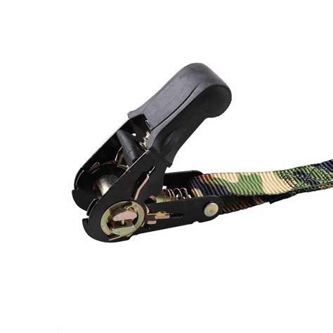1 Inch Camo Ratchet Strap With Rubber Handle And Treestand Ratchet Strap