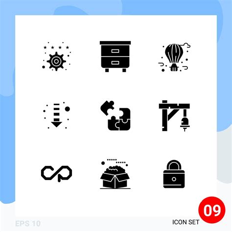 Set Of Modern UI Icons Symbols Signs For Logic Business Air Balloon