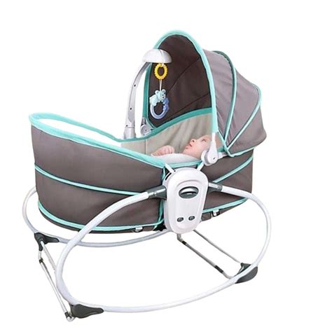 Dh 5 In 1 Rocking Bounce Chair With Removable Bassinet
