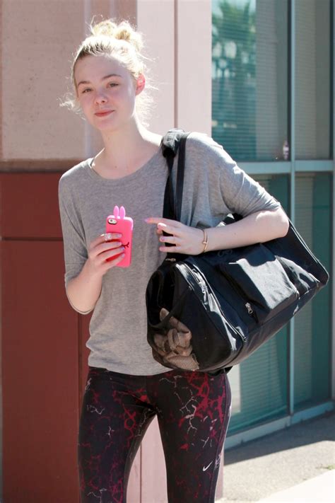 Elle Fanning Arrives At A Dance Class In Studio City Hawtcelebs