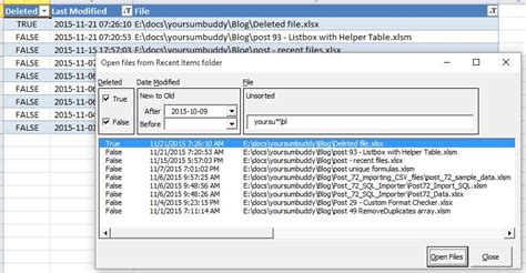 Filter And Sort A Listbox With A Helper Table Yoursumbuddy