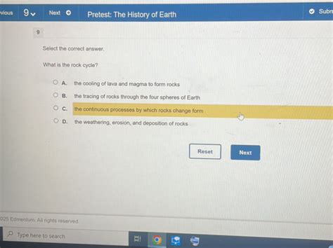 Vious Next Pretest The History Of Earth StudyX