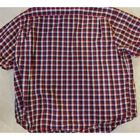 Ce Schmidt Workwear 4xl Mens Red White And Blue Depop