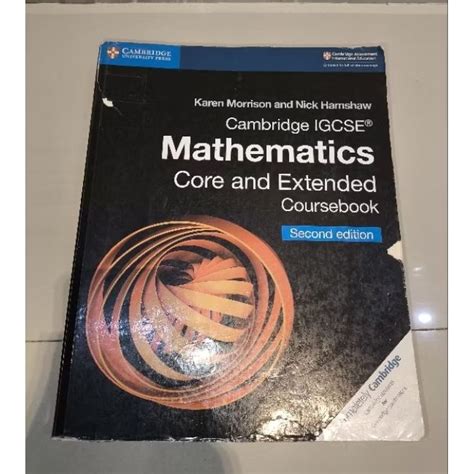 Jual Cambridge Igcse Mathematics Core And Extended Coursebook Second Edition Shopee Indonesia
