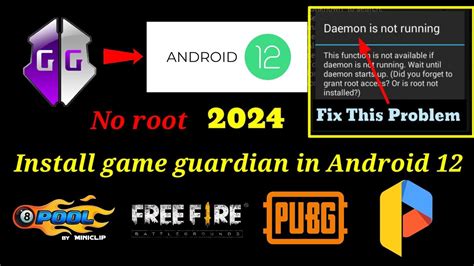 How To Install And Use Game Guardian In Android 12 No Root Fix Daemon Not Running Youtube