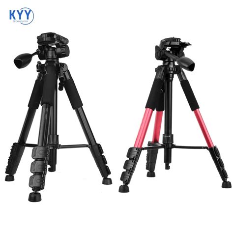 Professional Tripod Cheap Aluminum Video DSLR Camcorder Fluid Tripod Head Phone Holder