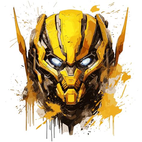Transformers Bumblebee Face Outline