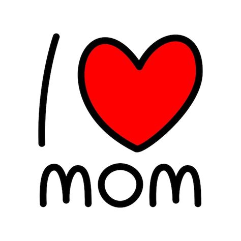 Premium Vector Mom Love I