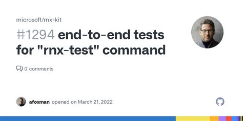 end to end tests for rnx test command · issue 1294 · microsoft rnx
