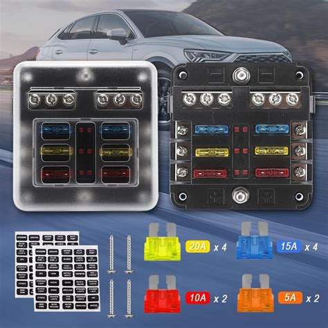 Независимая коробка предохранителей с 6 линиями Плавкий предохранительный блок подходит для