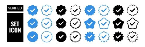 Checkmark Sign Verified Symbol Verified Badge Profile Social Media Account Verification