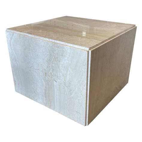 Travertine Cube Side Tables Pop Up Home