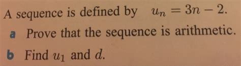 Solved A Sequence Is Defined By U N N Prove That The Chegg Com