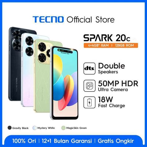 Jual Tecno Spark 20c 4 128 Di Seller Ghifar Cell Jl Siliwangi Rt 11 Rw03 Desa Cibatu Kec