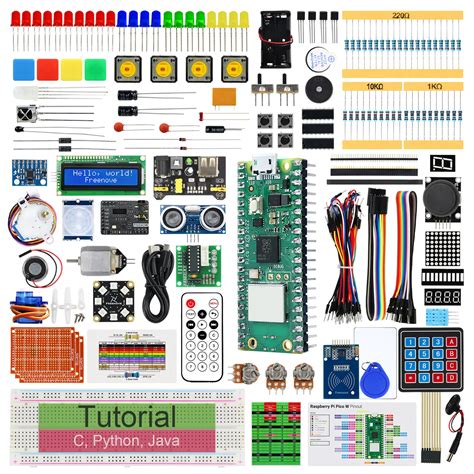 Freenove Ultimate Starter Kit Para Raspberry Pi Pico W 687 Page Detailed Tutorial 224 Itens 112 