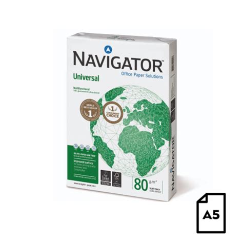 Popierius Navigator A5 80g 500 Lapų Naviga5 Delsa Lt