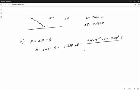 Solved Two Light Sources Are Used In A Photoelectric Experiment To Determine The Work Function