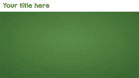 ฟรีเทมเพลต กระดานดำ Free Powerpoint Template Green Board Powerpoint Hub