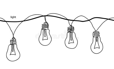 String Light Drawing Stock Illustrations 1 343 String Light Drawing Stock Illustrations