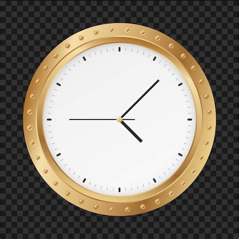 골든 럭셔리 벽시계 벡터 프리미엄 벡터