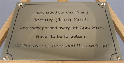 Sample Wording For Dedication Plaques At Brooke Delfino Blog