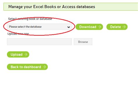 Downloading Your Database