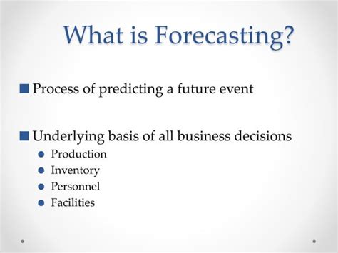 Ch Forecasting In Marketing Engineering PPT
