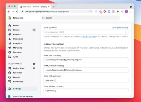 How To Change Store Currency And Pricing Format On Shopify