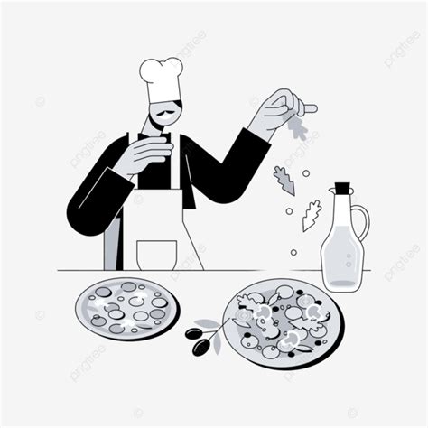 이탈리아 요리 추상 개념 벡터 일러스트 레이 션 피자 식사 레시피 PNG 일러스트 및 벡터 에 대한 무료 다운로드