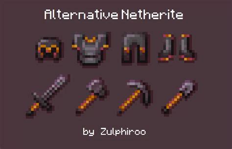 Zulphiroos Alternative Netherite Minecraft Texture Pack