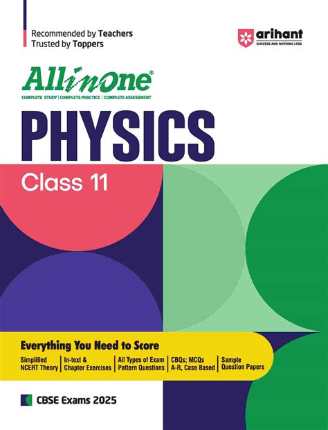 All In One Cbse Physics Class 11th For Cbse Exams 2025 Based On Late