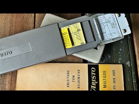 Aristo MultiLog Slide Rule Manual Germany Vintage Man Stuff
