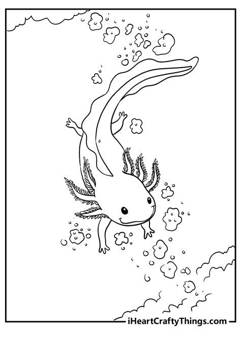 29 Axolotl Coloring Pages Free Printable Pdf Coloring Feel