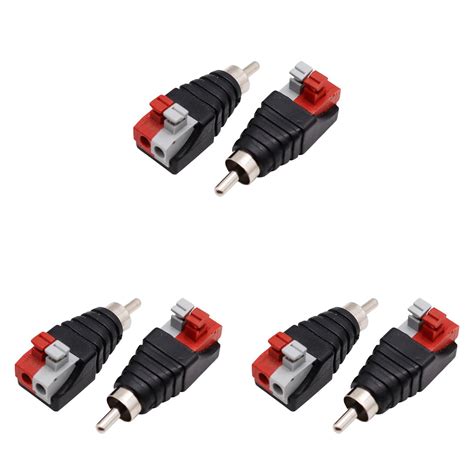 Ruibeauty Pcs Speaker Wire A V To Audio Male Connector Adapter Jack Plug PCS Aux Cord Adapter