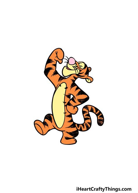 Tigger Drawing How To Draw Tigger Step By Step