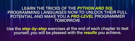 Python Programming And Sql 6 Books In 1 The Ultimate Guides To Master Programming Quickly With