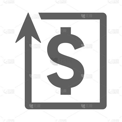 退款反向退回付款图标灰色的矢量图形